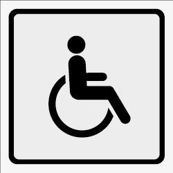 Symbolskylt, Rullstol | Skyltteknik Nordic AB
